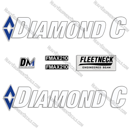 Fits Diamond C FMAX 210 Trailer Decal Kit