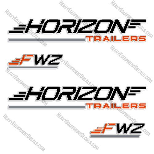 Fits Horizon FWZ Trailer Decal Kit