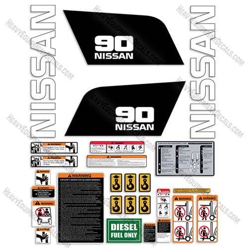 Nissan 90 Decal Kit Forklift - F04D35HV