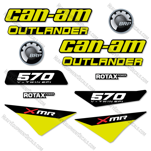 - Fits Can-Am Outlander 570 XMR Decal Kit ATV #CANAM-570-XMR