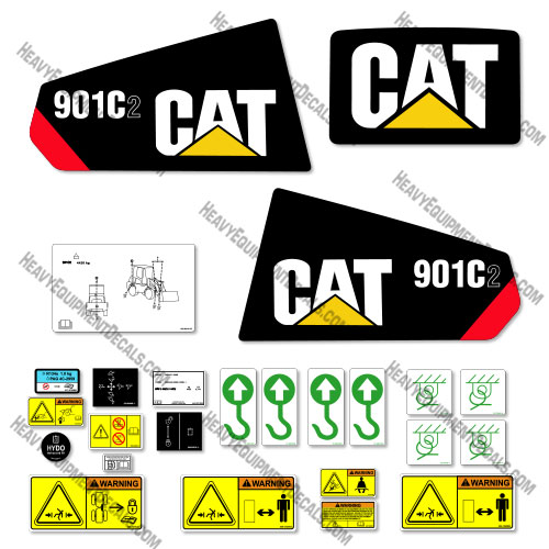 - Fits Caterpillar 901C2 Decal Kit Wheel Loader #CAT-901C2