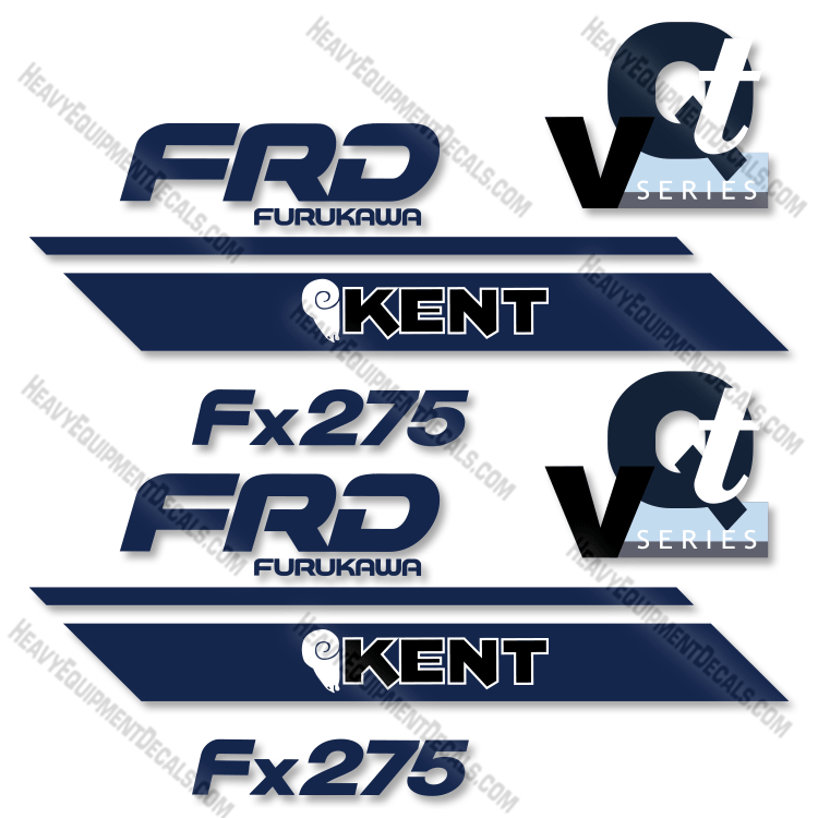 - Fits FRD Kent FX275 Decal Kit Hydraulic Hammer #FRD-KENT-FX275