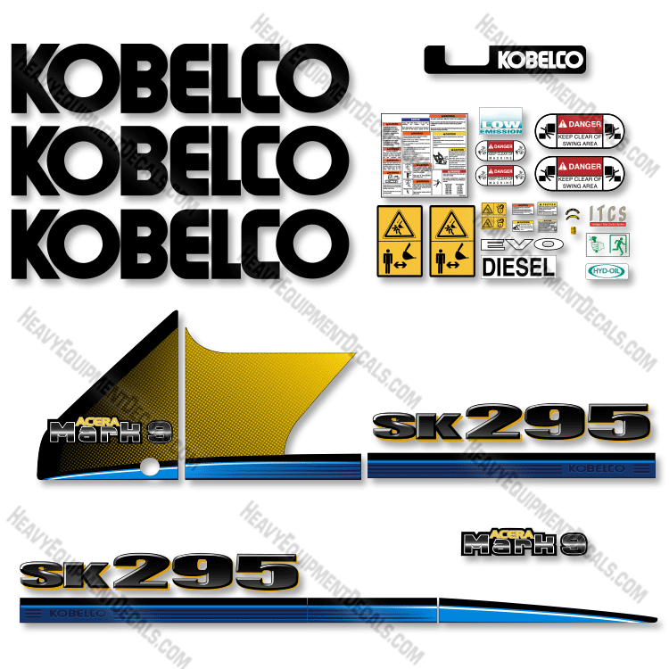 - Fits Kobelco SK295-9 Decal Kit Excavator #KOB-SK295-9