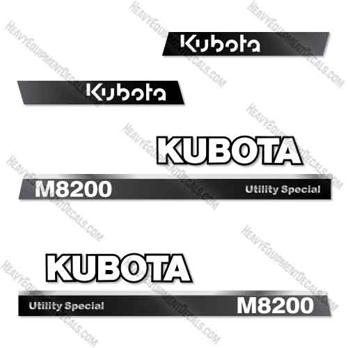 Kubota B6100 Tractor Decal Kit