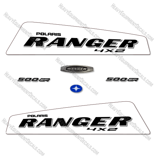 - Fits Polaris Ranger 500 EFI 4X2 Decal Kit UTV - WHITE #PL-RNG-500EFI ...