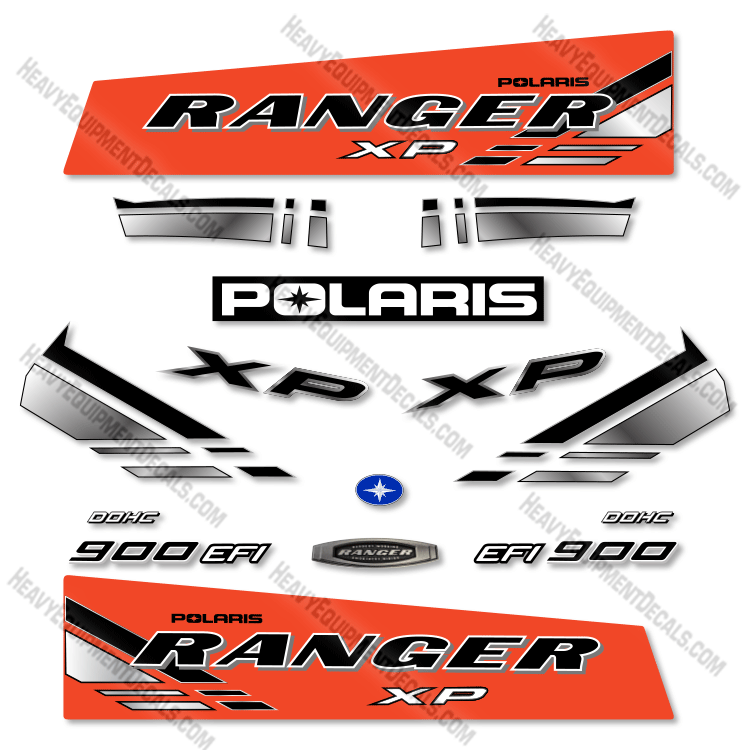 - Fits Polaris Ranger 900 EFI XP Decal Kit UTV (Orange) #PLRS-900-EFI ...