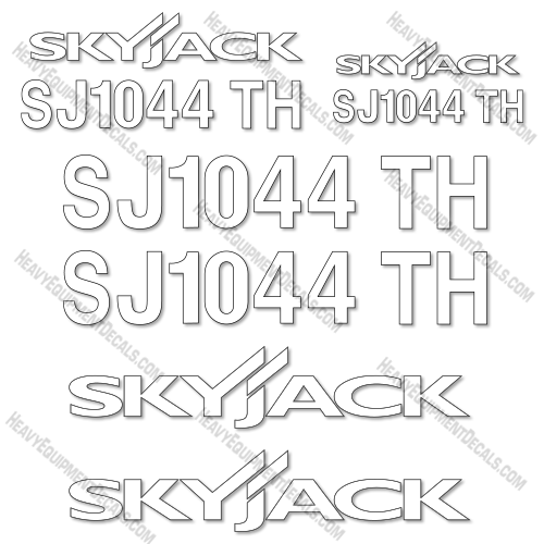 - Fits SkyJack SJ1044TH Decal Kit Telehandler (White Cut ONLY) # ...