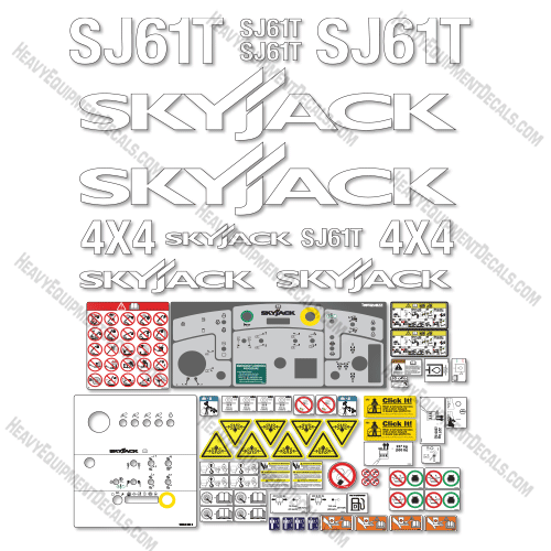 - Fits SkyJack SJ61T Decal Kit Boom Lift #SKYJACK-SJ61T