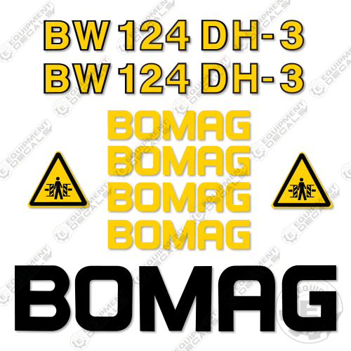 Bomag Decals