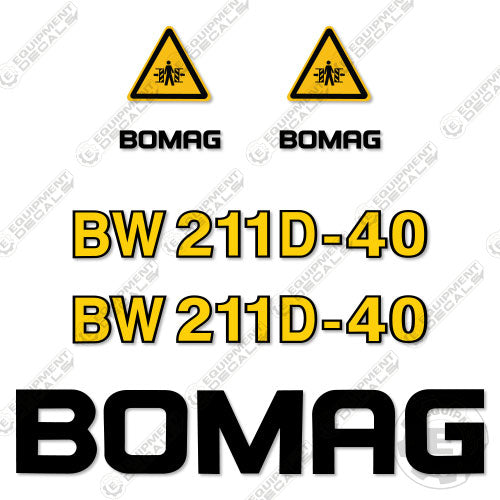 Bomag Decals