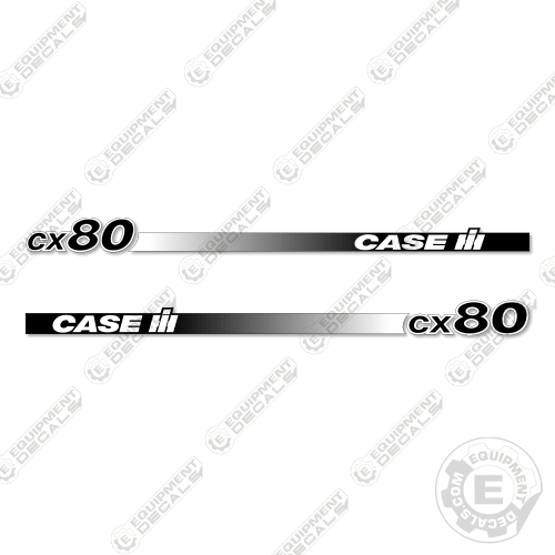 - Fits Case CX80 Decal Kit Tractor (Straight Stripes) #CSE-CX80-STR