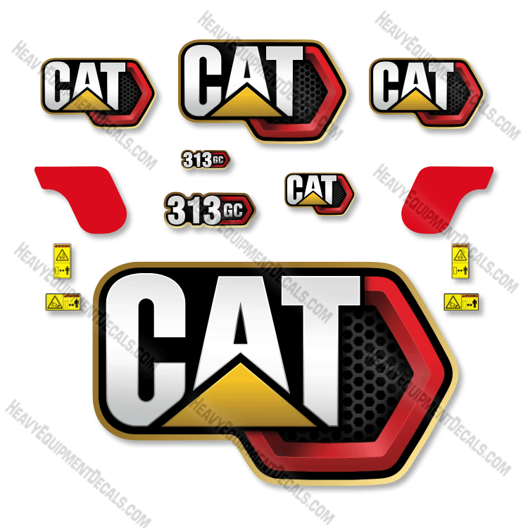 - Fits Caterpillar 313GC Decal Kit Excavator #CAT-313GC-NG