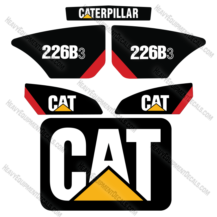 - Fits Caterpillar 226B3 Skid Steer Decal Kit #CAT-226-B3