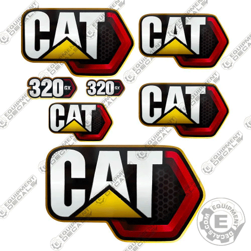 - Fits Caterpillar 320GX Decal Kit Excavator #CAT-320GX-NG