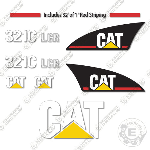 - Fits Caterpillar 321 C LCR Excavator Decals #CAT-321-C-LCR