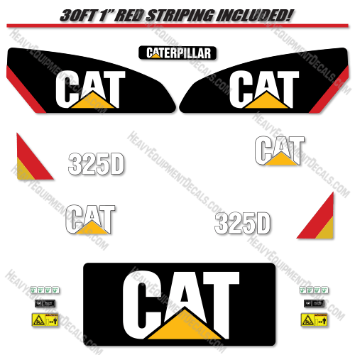 - Fits Caterpillar 325D Decal Kit Excavator #CAT-325D