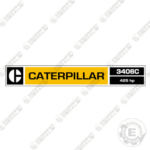- Fits Caterpillar 3406C Diesel Engine Decal #CAT-3406C