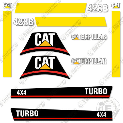 - Fits Caterpillar 428B Decal Kit Backhoe #CAT-428B