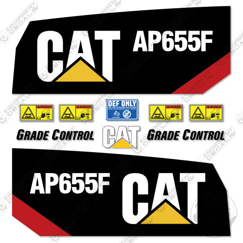 - Fits Caterpillar AP655F Decal Kit Asphalt Paver #CAT-AP655F