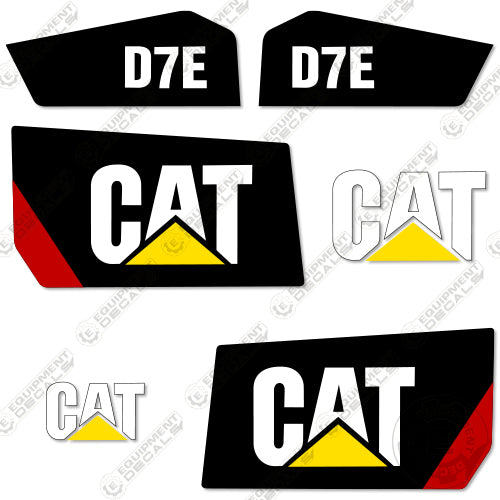 Caterpillar D7E Dozer Decal Kit