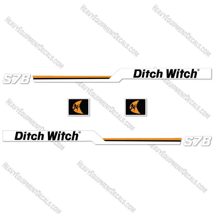- Fits Ditch Witch S7B Decal Kit Trailer #DW-S7B