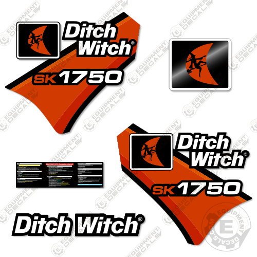 - Fits Ditch Witch Sk1750 Decal Kit Standing Skid Steer #DW-SK1750