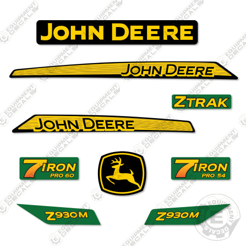- Fits John Deere Z930M Decal Kit Riding Mower #JD-Z930M