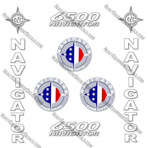 - Fits Navigator RT-6500 Piggy Back Forklift Decal Kit #NAV-RT6500