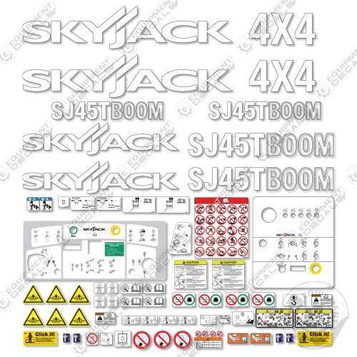 - Fits SkyJack SJ45T Decal Kit Boom Lift #SKYJACK-SJ45T