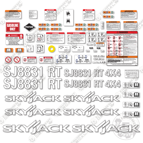 - Fits SkyJack SJ8831RT Decal Kit Scissor Lift #SKYJACK-SJ8831RT